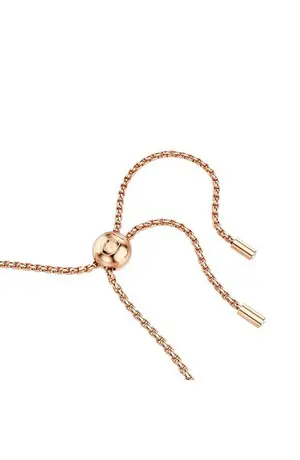SWAROVSKI Matrix Crystal Double Row Slider Bracelet - Rose Gold/ White