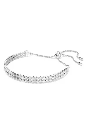 SWAROVSKI Matrix Crystal Double Row Slider Bracelet