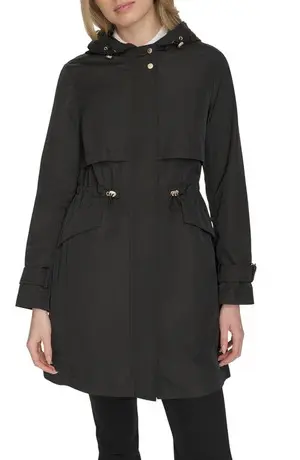 Cole Haan Hooded Trench Raincoat
