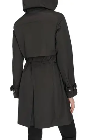 Cole Haan Hooded Trench Raincoat
