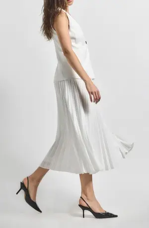 Derek Lam 10 Crosby Lauren Mixed Media Midi Dress