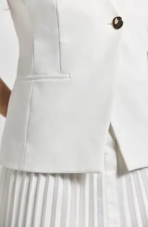 Derek Lam 10 Crosby Lauren Mixed Media Midi Dress