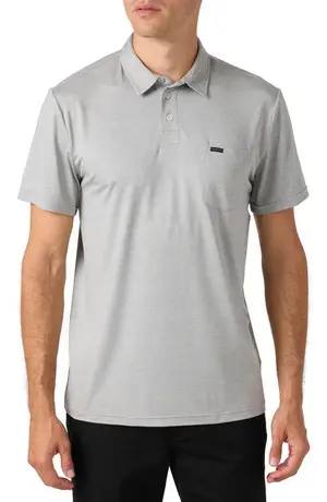 O'Neill Trvlr Upf Performance Polo - Heather Grey