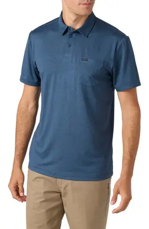 O'Neill Trvlr Upf Performance Polo Navy Heather