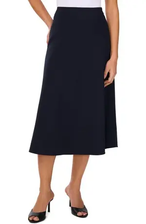 Vince Camuto A-line Midi Skirt - Evening Navy