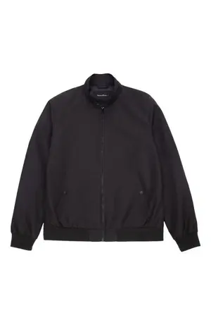 ROKKA&ROLLA Classic Full-zip Bomber Jacket - Black