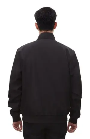 ROKKA&ROLLA Classic Full-zip Bomber Jacket - Black