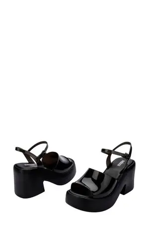Melissa Lina Platform Sandals - Black