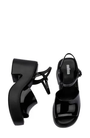 Melissa Lina Platform Sandals - Black