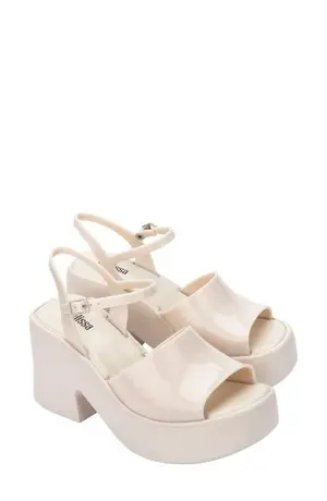 Melissa Melissa Lina Platform Sandals Light Beige