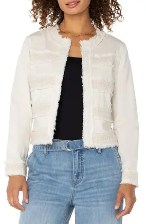 LIVERPOOL Frayed & Lace Jacket