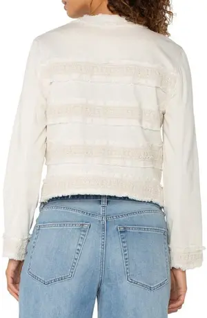 LIVERPOOL Frayed & Lace Jacket