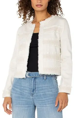 LIVERPOOL Frayed & Lace Jacket