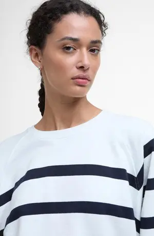 Barbour Delaney Stripe Cotton Fleece Sweatshirt