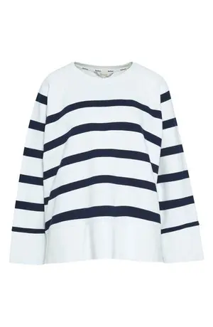 Barbour Delaney Stripe Cotton Fleece Sweatshirt