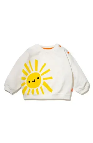 MON COEUR Recycled And Organic Cotton Graphic Sweatshirt - Natural/ Yellow