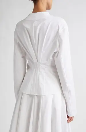 FFORME Yancy Fitted Organic Cotton Poplin Shirt
