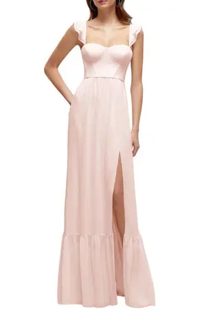 Sleeveless Bustier Maxi Dress