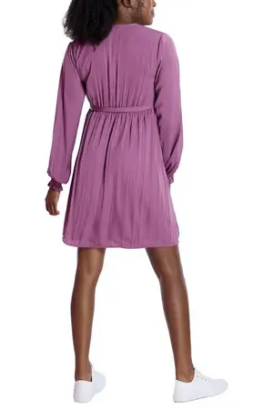 Motherhood Maternity Woven Wrap Mini Dress - Grape Nectar