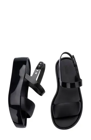 Melissa Float Platform Slingback Sandals - Black