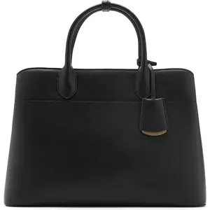 Mango Faux Leather Shopper