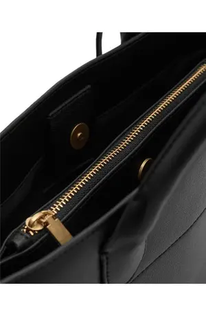 Mango Faux Leather Shopper