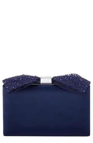 Nina Selena Frame Clutch - Navy