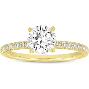 LUVMYJEWELRY Kara 1.15 Ctw Lab Grown Diamond Ring - 14k Yellow Gold