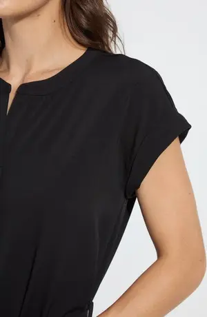 Lyssé Blakely Tie Waist Shirt Dress