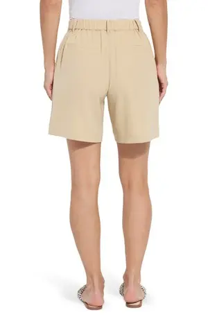 Lyssé Dia Pleated Shorts - Raffia