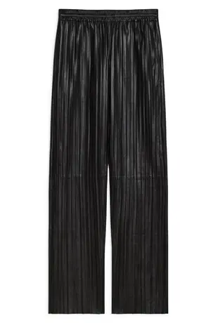 Helmut Lang Pleated Leather Pants