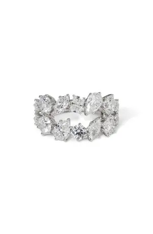 Nadri Beatrix Cubic Zirconia Cocktail Ring - Rhodium
