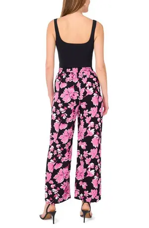 Vince Camuto Floral Print Wide Leg Pants