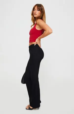 Princess Polly Kinkirk Flare Pants - Black