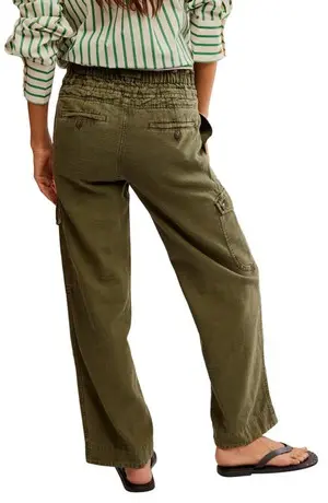 Free People Park Ave Cotton Cargo Pants - Adventurer