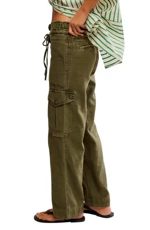 Free People Park Ave Cotton Cargo Pants - Adventurer