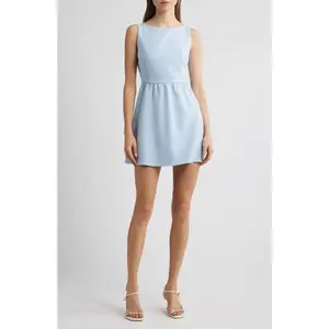 French Connection Whisper Boatneck Minidress - Cashmere Blue
