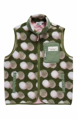 SAMII RYAN X Smiley® Jacquard Faux Shearling Vest