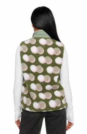 SAMII RYAN X Smiley® Jacquard Faux Shearling Vest