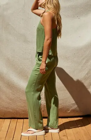 CRESCENT Pull-on Cupro Pants