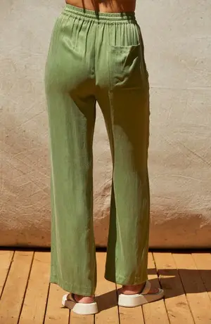 CRESCENT Pull-on Cupro Pants