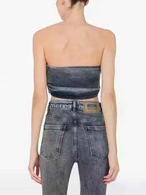 Moschino Denim Crop Top