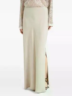 Brunello Cucinelli Bias-cut Maxi Skirt - Neutrals