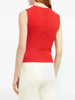 BARRIE Perforated-motif Top