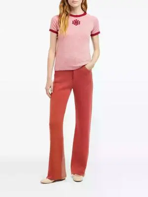 BARRIE Cashmere-cotton Pants - Red