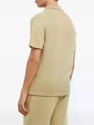 BARRIE Cashmere Polo Shirt - Green