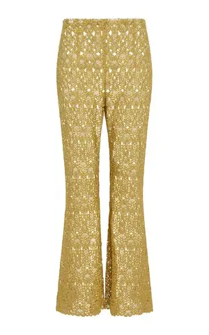 Gabriela Hearst Phoenix Lace Flared Pants