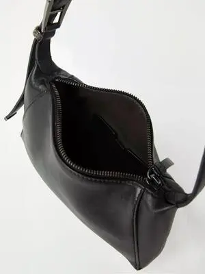 Brunello Cucinelli Logo-debossed Shoulder Bag - Black