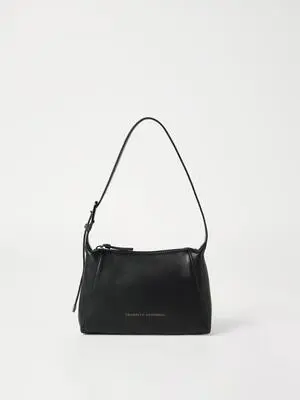Brunello Cucinelli Logo-debossed Shoulder Bag - Black