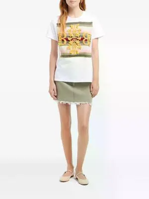 BARRIE Striped T-shirt - White